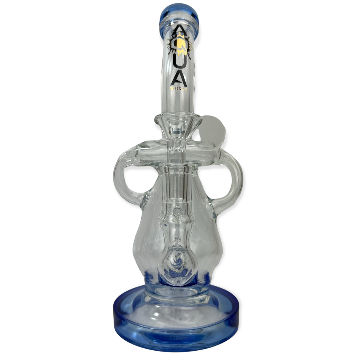 Aqua - Waterpipe - Shower Puck Perc Recycling Dual Tube — Hazel Sky Online